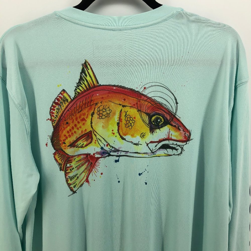 Southern Fin Upf 50 Performance Fishing Shirt - Gem